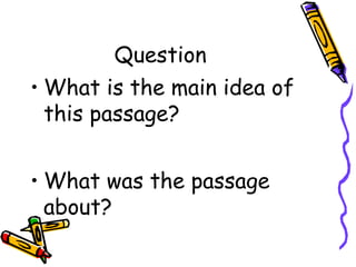 Main idea ppt | PPT