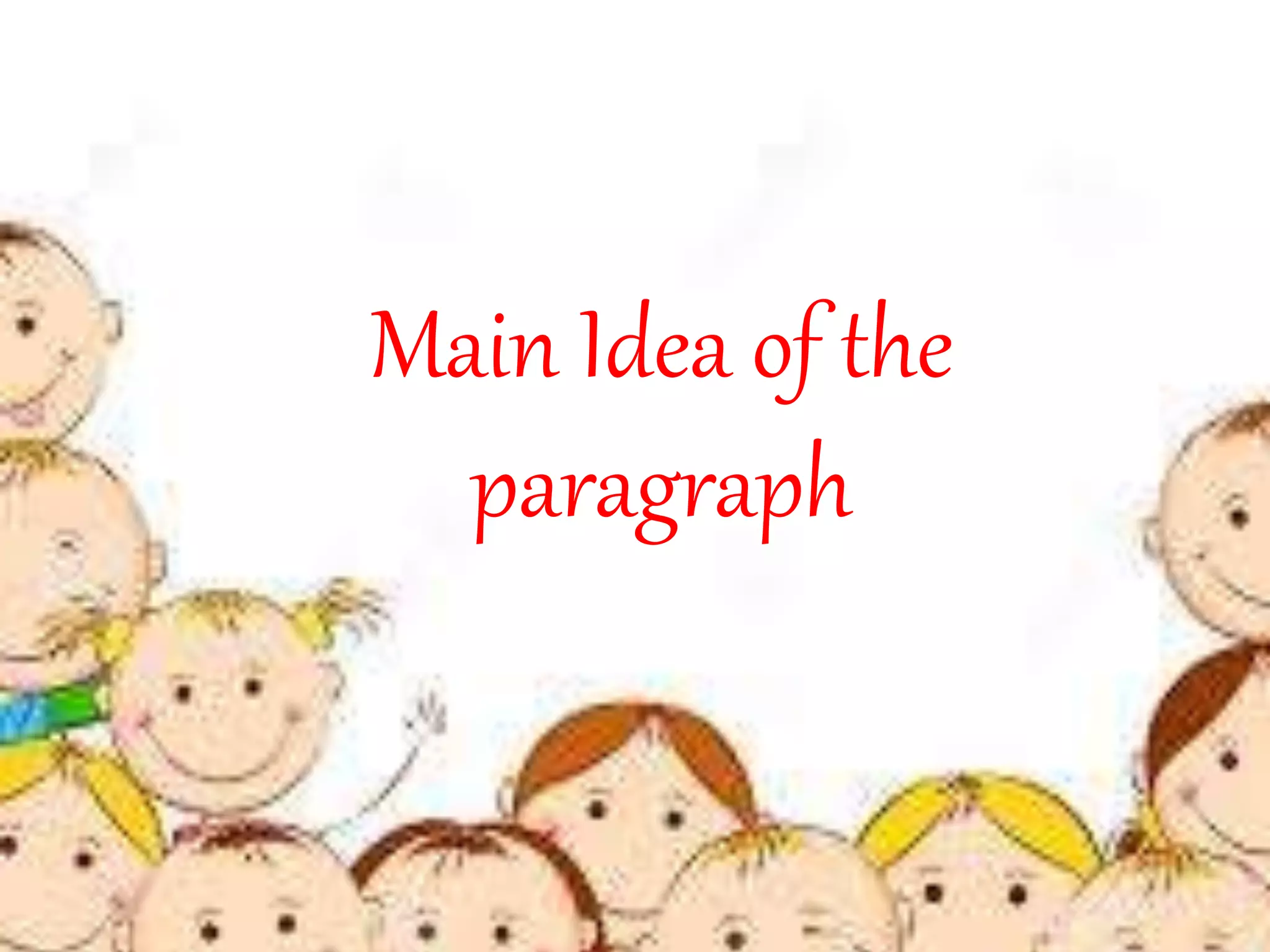 Main idea ppt | PPT