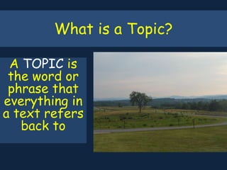 Finding the Main Idea | PPTX