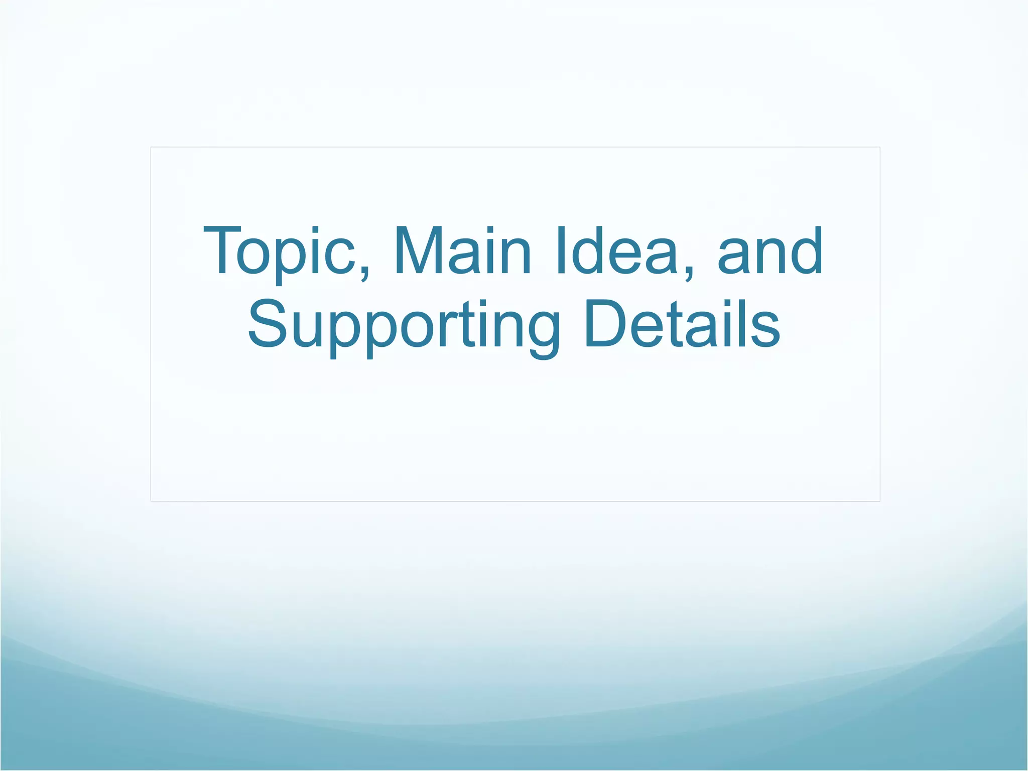 Main idea review 4 | PPT