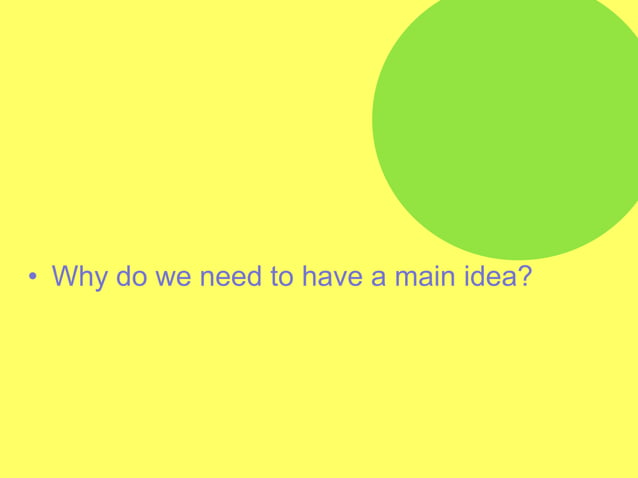 Main idea rough draft ppt | PPT