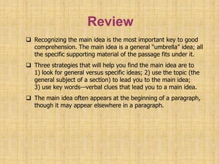 Main ideas level 4 | PPTX