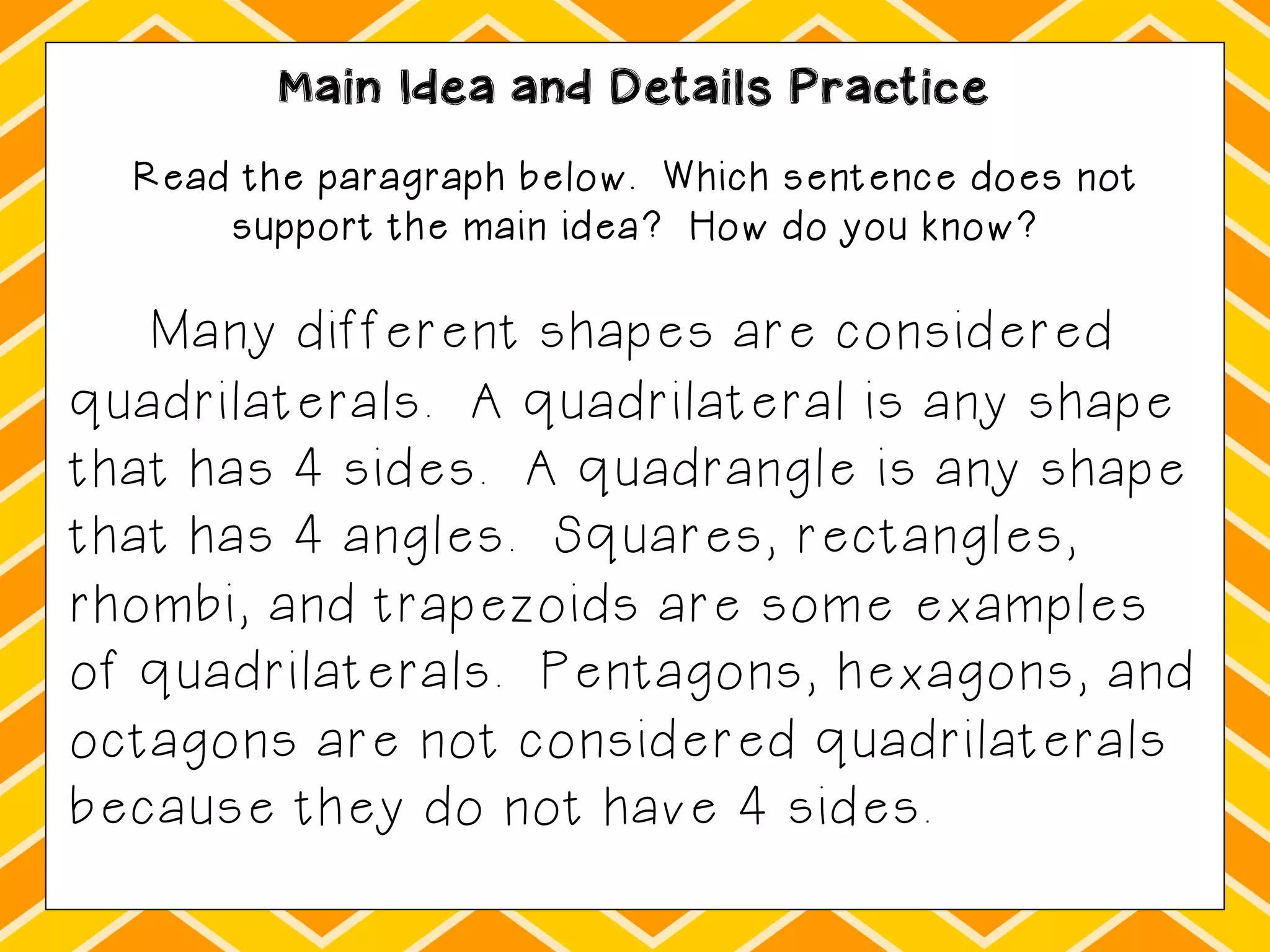 Main idea slideshow | PDF | Musical Instruments | Hobbies & Interests