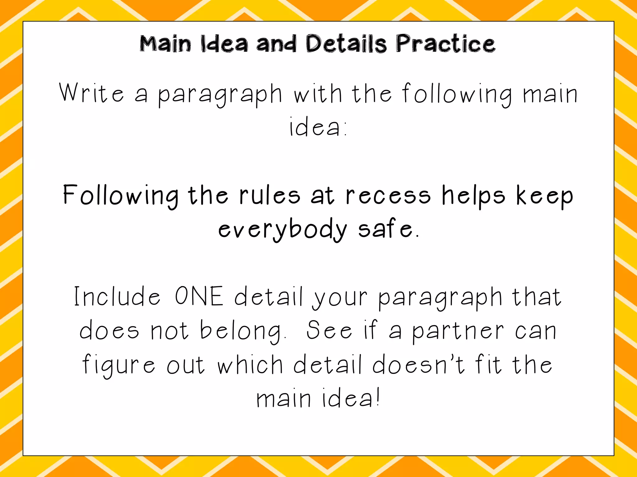 Main idea slideshow | PDF | Musical Instruments | Hobbies & Interests