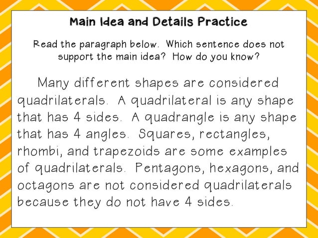 Main idea slideshow | PDF | Musical Instruments | Hobbies & Interests