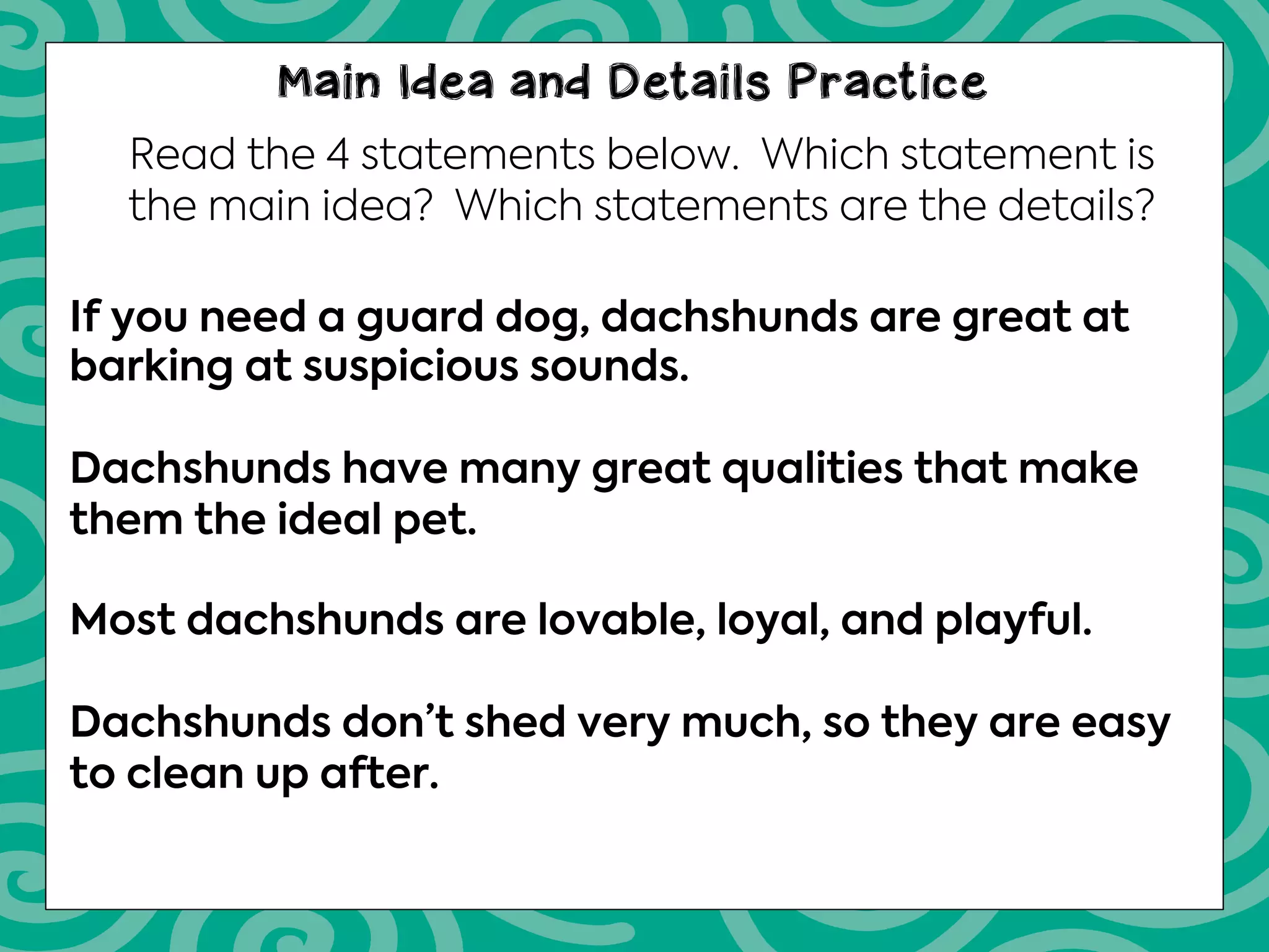 Main idea slideshow | PDF