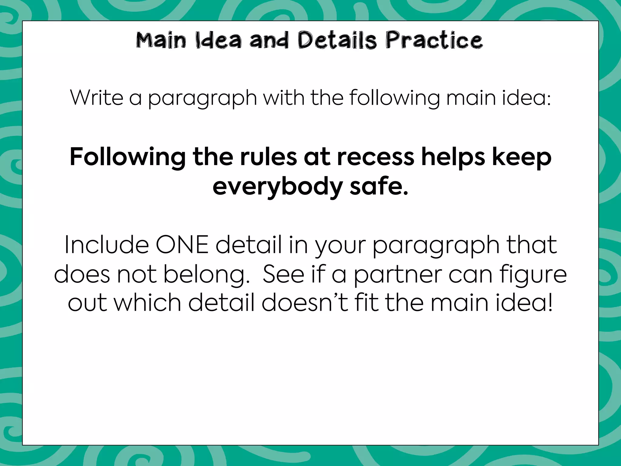 Main idea slideshow | PDF
