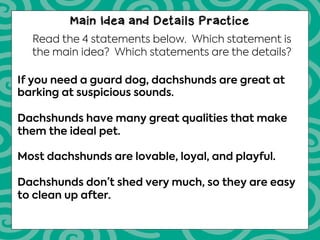 Main idea slideshow | PDF