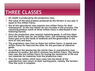 Main ideas of physiocrats | PPSX