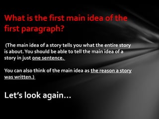 Main ideas and supporting details | PPT
