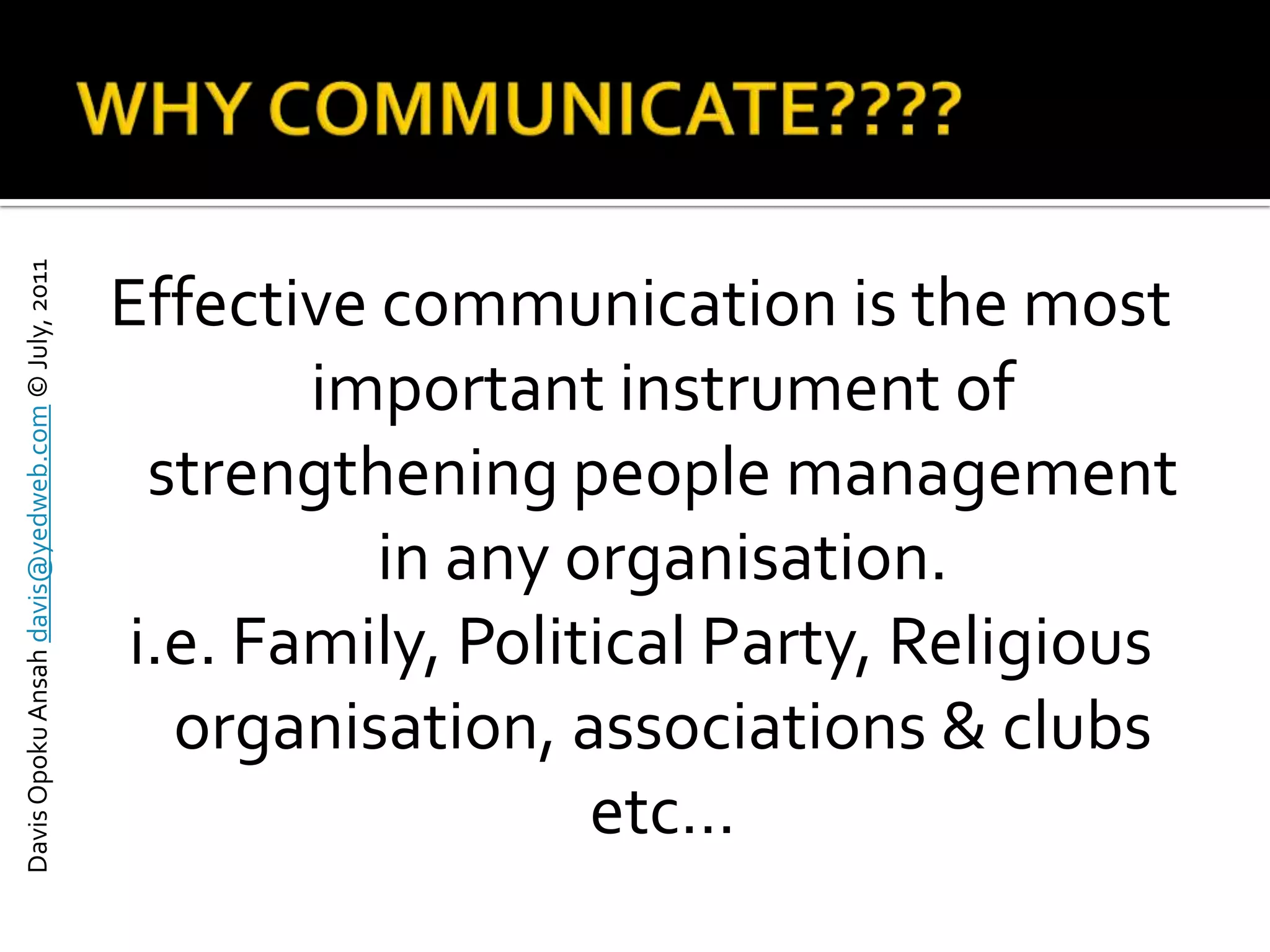 Main instruments of communication | PPTX