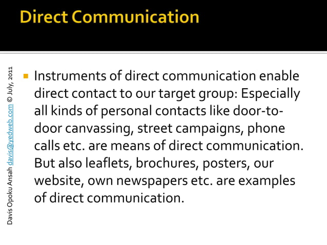 Main instruments of communication | PPTX | Email | Internet