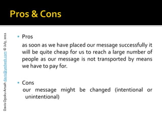 Main instruments of communication | PPTX