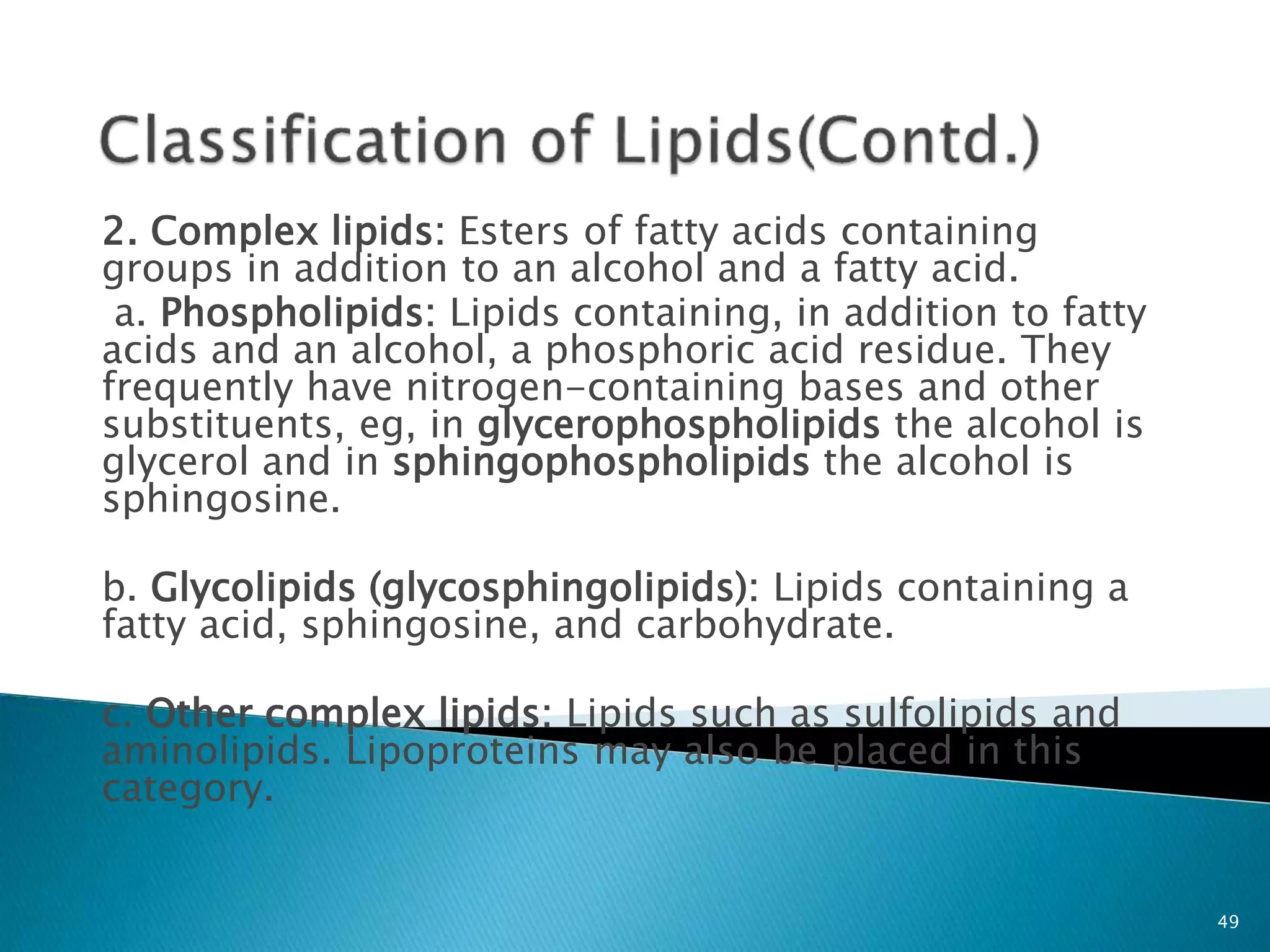 lipid chemistry | PPTX