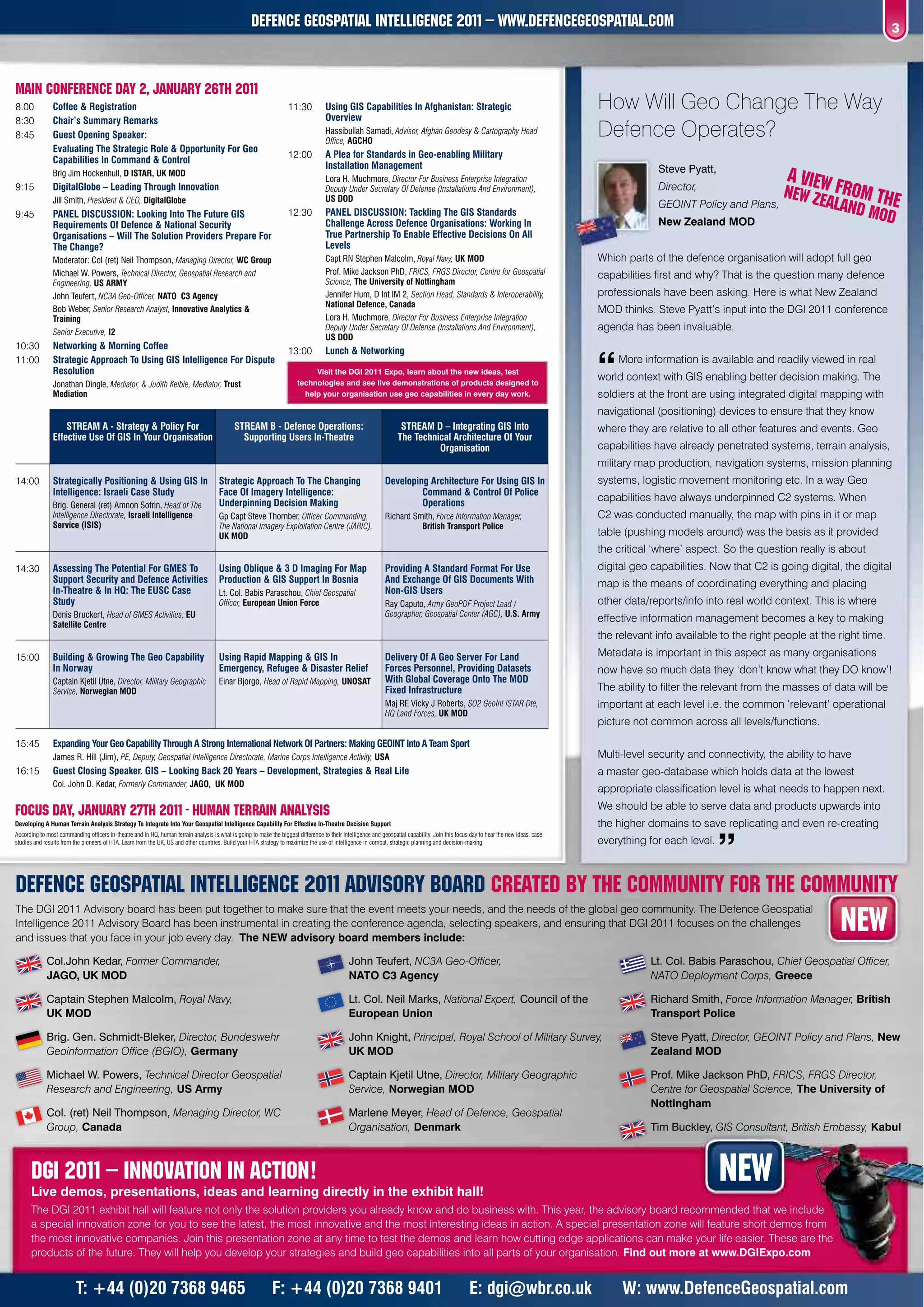 Defence Geospatial Intelligence Agenda | PDF