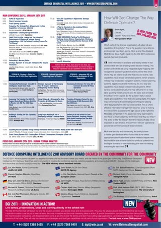 Defence Geospatial Intelligence Agenda | PDF