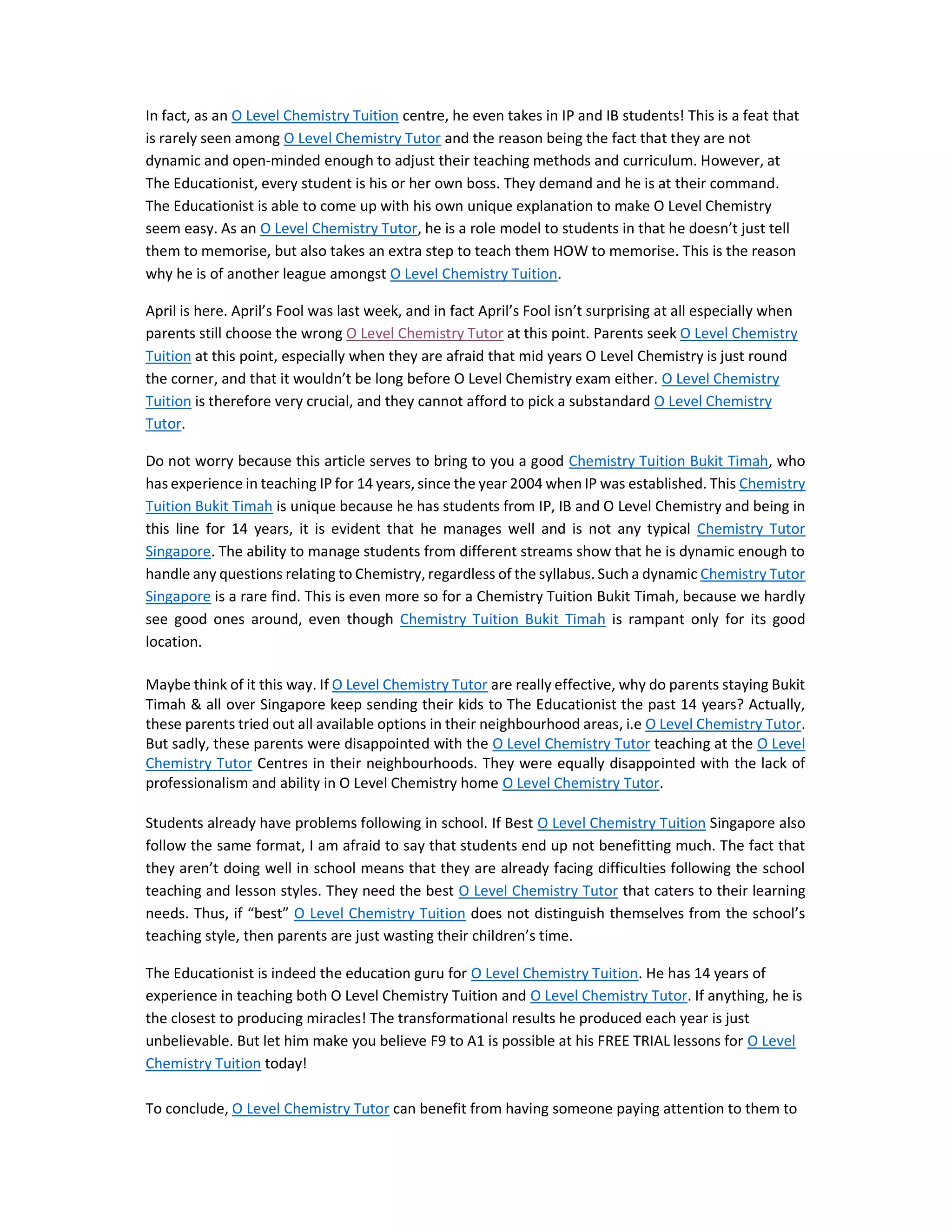 Main man o level chem tutor | PDF | Homework and Study | Education