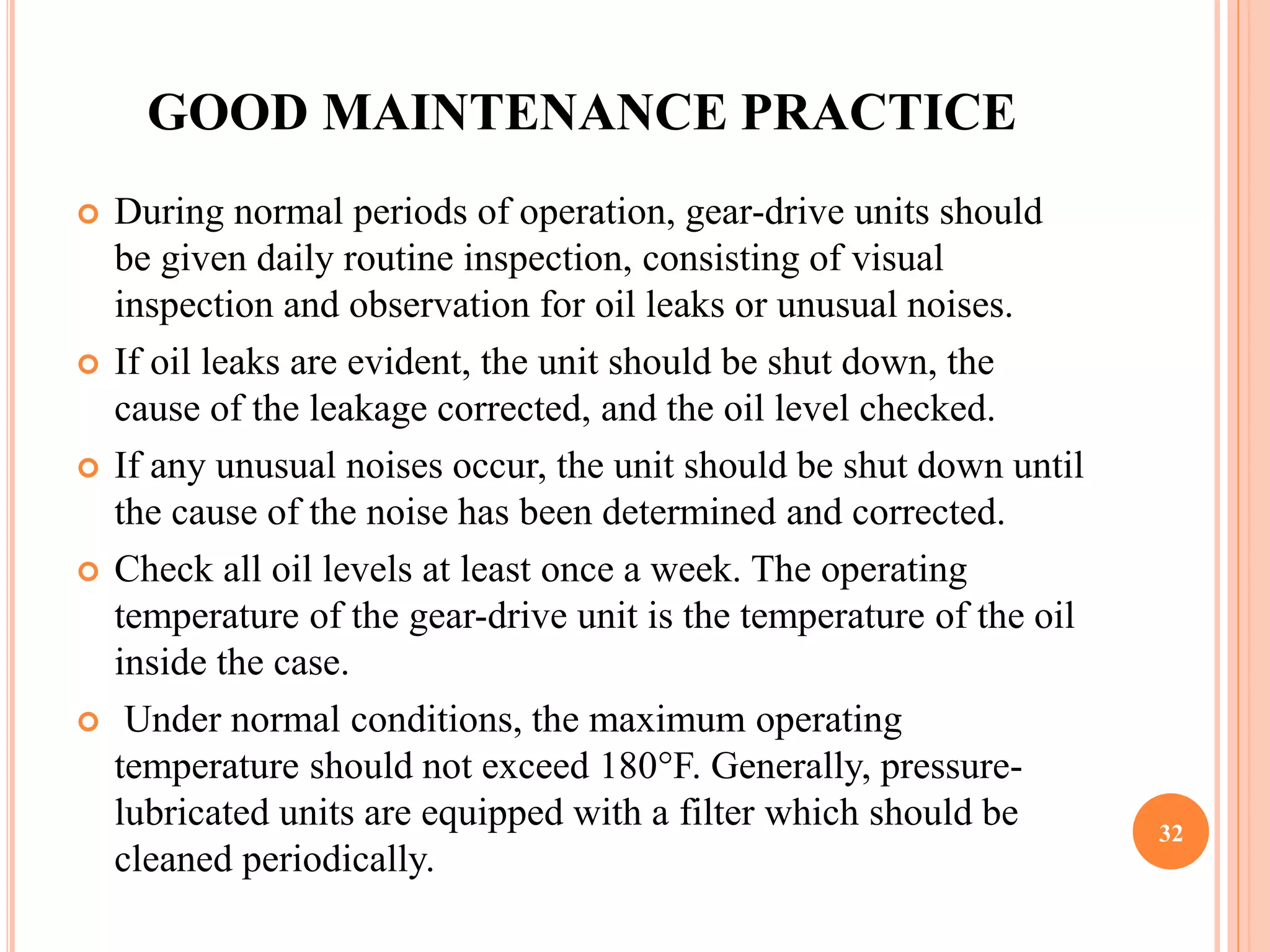 Program and Schedule of Preventive Maintenance in Mechanical Equipment ...