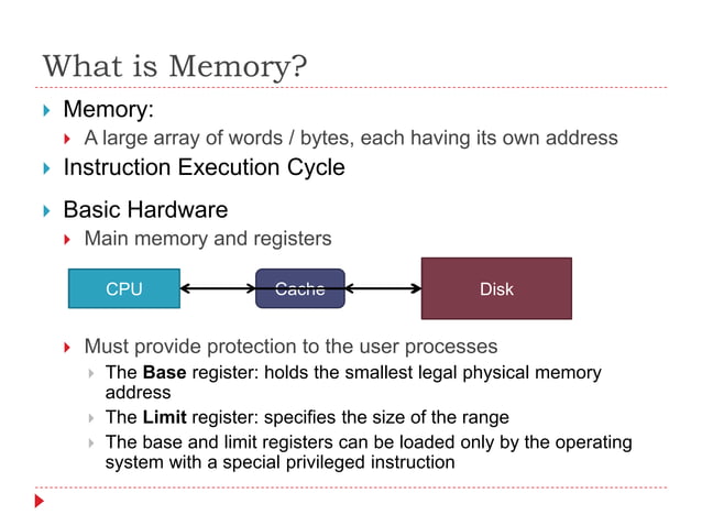 Main Memory Management in Operating System | PPTX | Operating Systems | Computer Software and ...