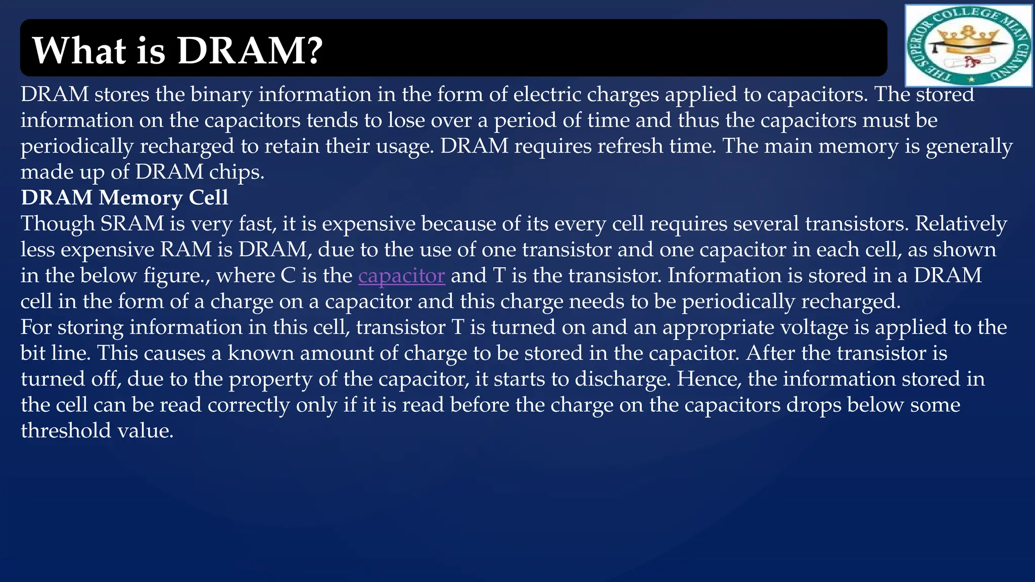 Main Memory and its type in computer .pptx