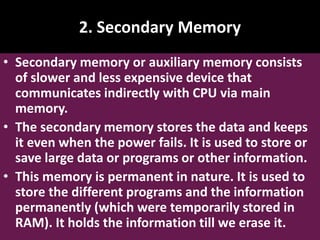 Main memory of computer .ppt