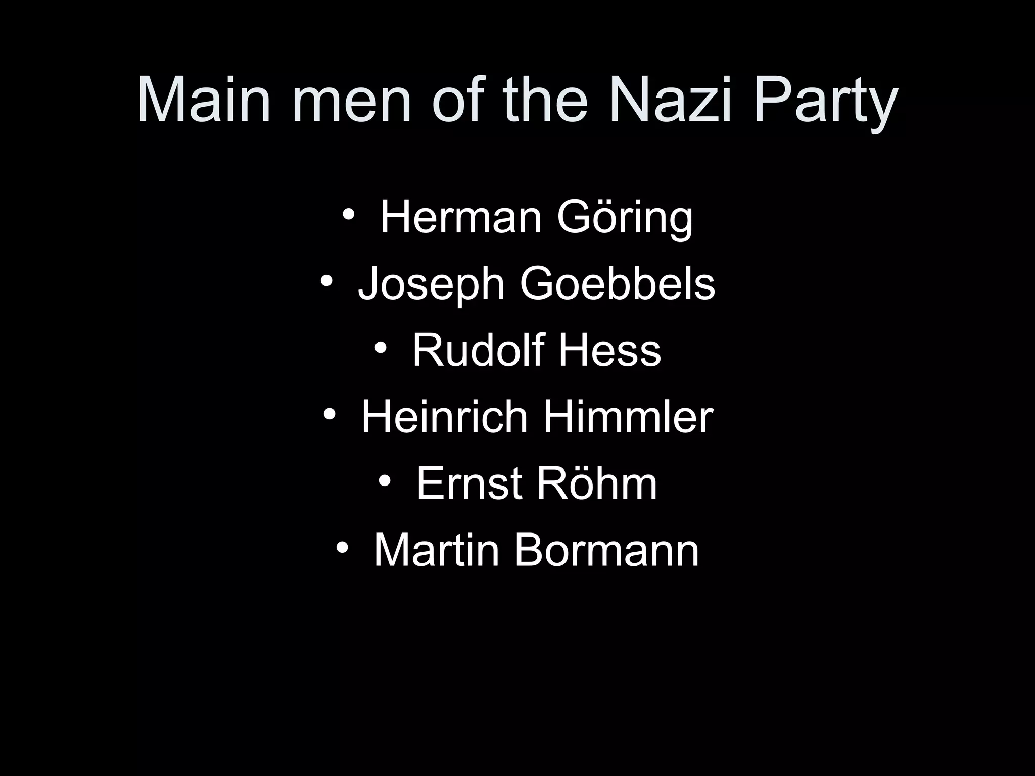 Hitler's Men | PPT