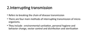MAIN METHODS OF COMMUNICABLE DISEASE CONTROL.pptx