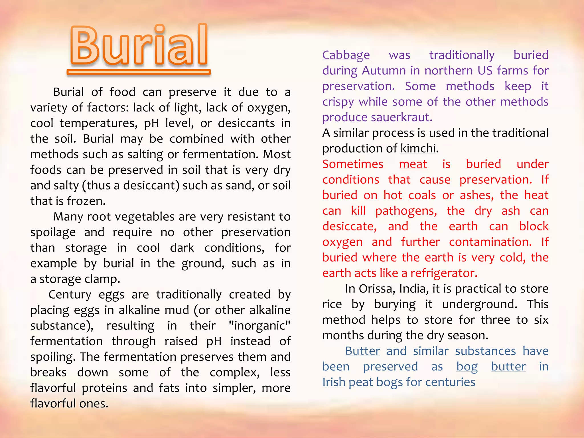 ANCIENT METHODS OF FOOD PRESERVATION | PPTX