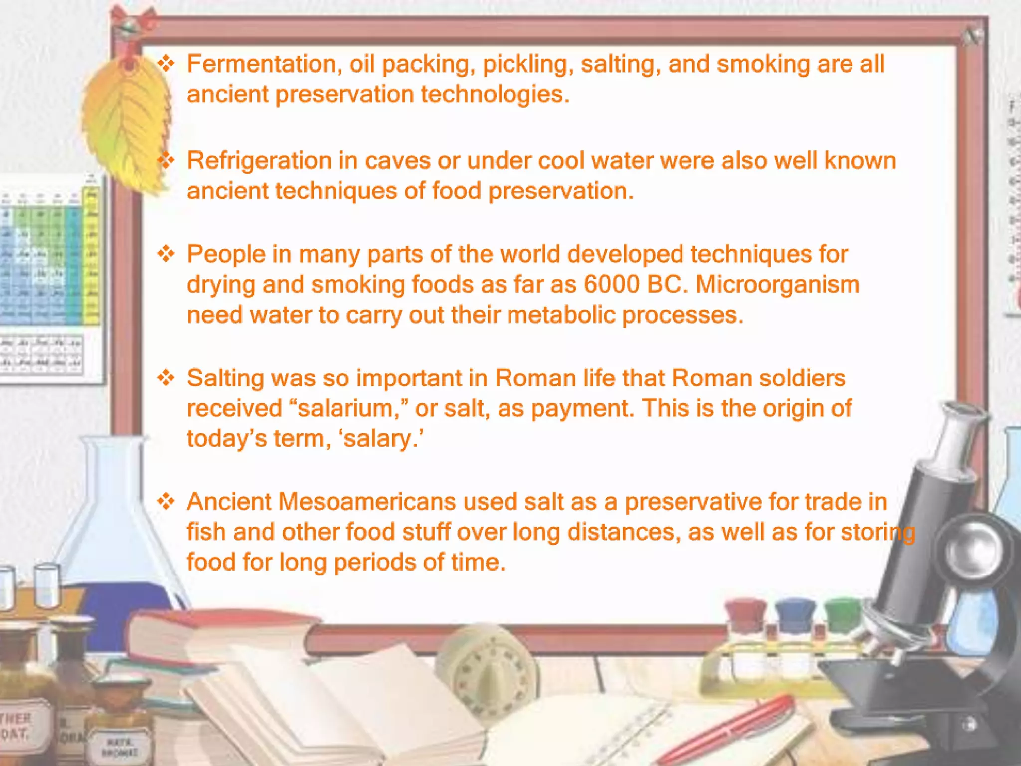 ANCIENT METHODS OF FOOD PRESERVATION | PPTX