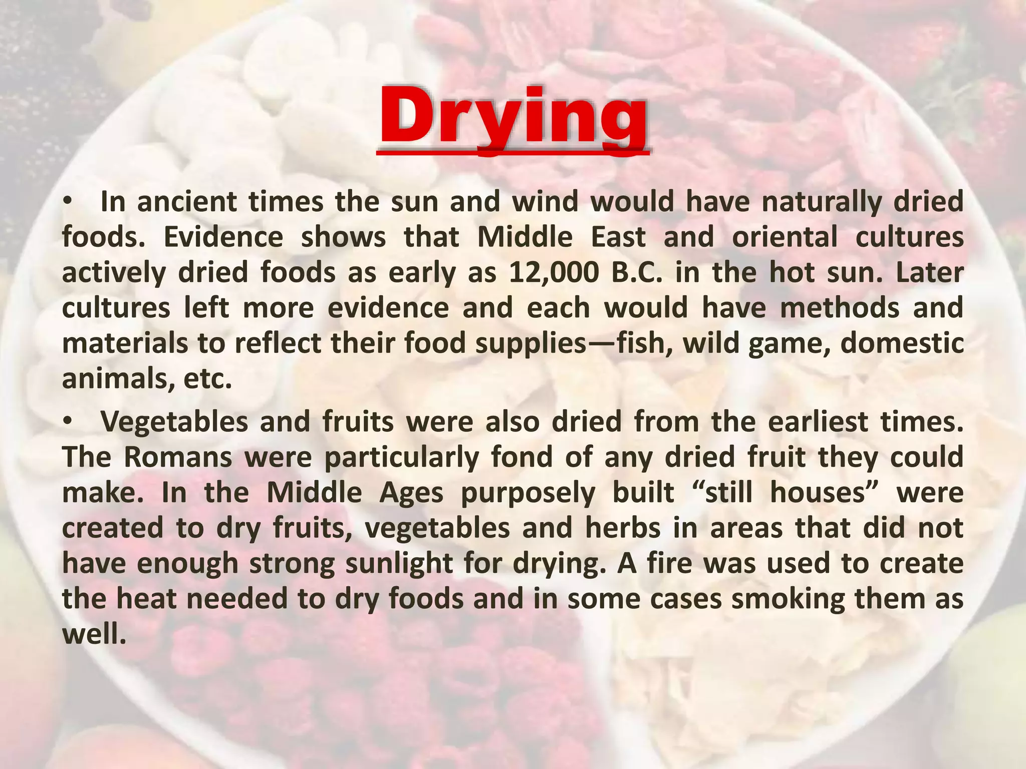 ANCIENT METHODS OF FOOD PRESERVATION | PPTX
