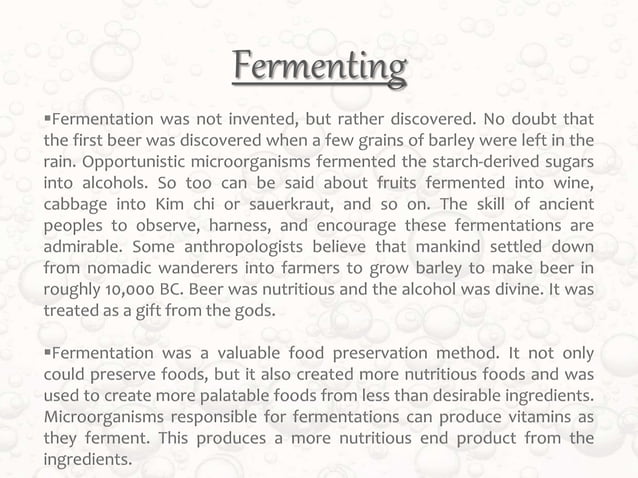 ANCIENT METHODS OF FOOD PRESERVATION | PPTX | Cooking | Food & Drink