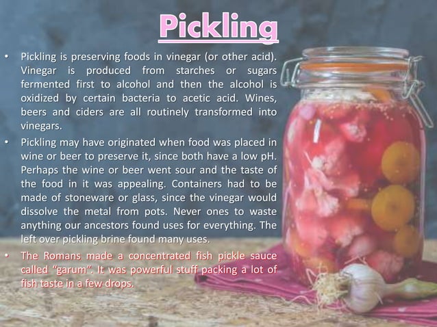 ANCIENT METHODS OF FOOD PRESERVATION | PPTX | Cooking | Food & Drink