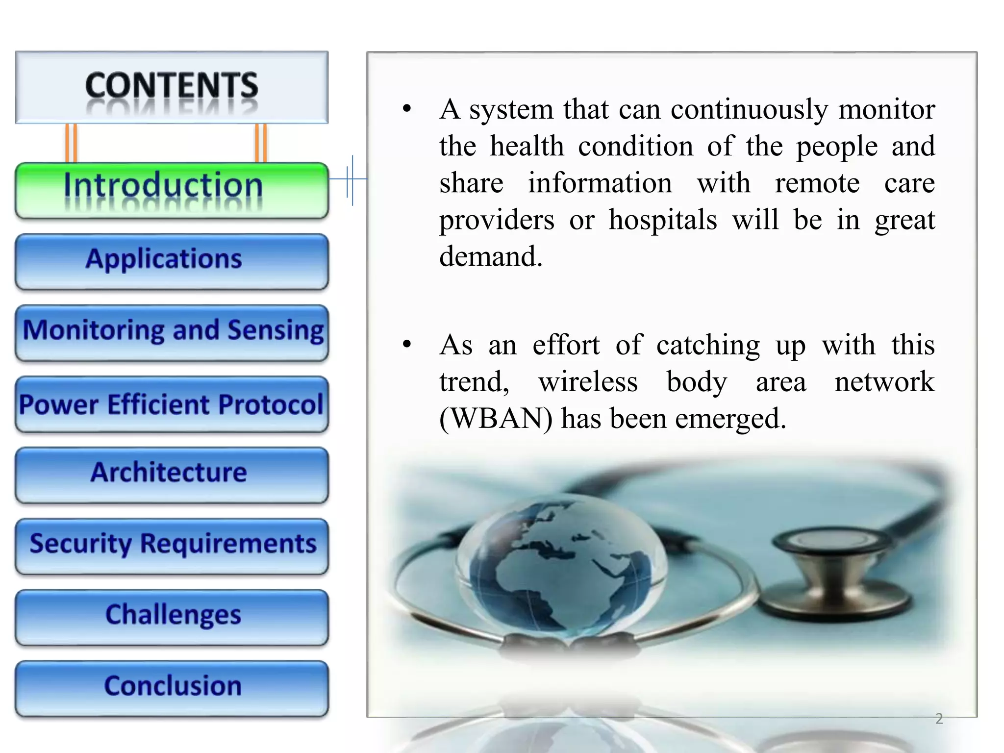 WIRELESS BODY AREA NETWORK | PPT