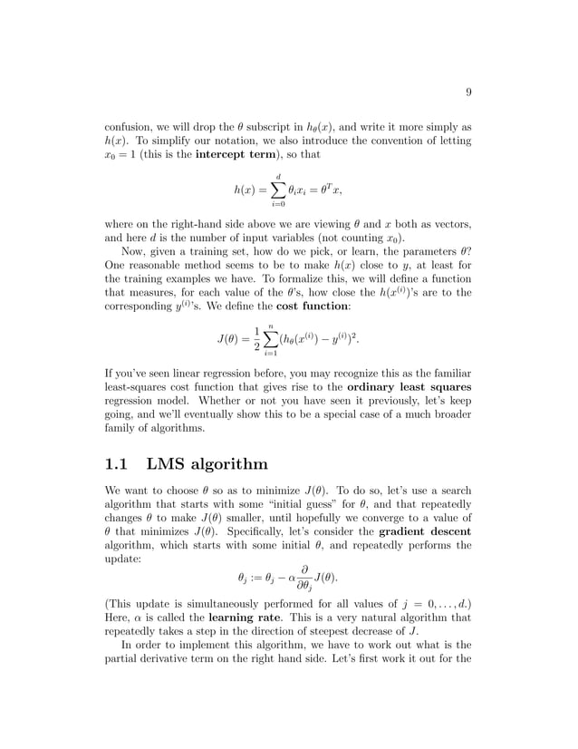 machine learning notes by Andrew Ng and Tengyu Ma | PDF