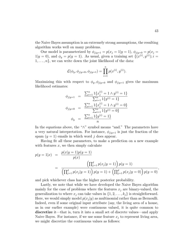 machine learning notes by Andrew Ng and Tengyu Ma | PDF