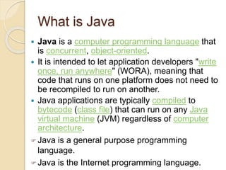 Java Notes | PPTX