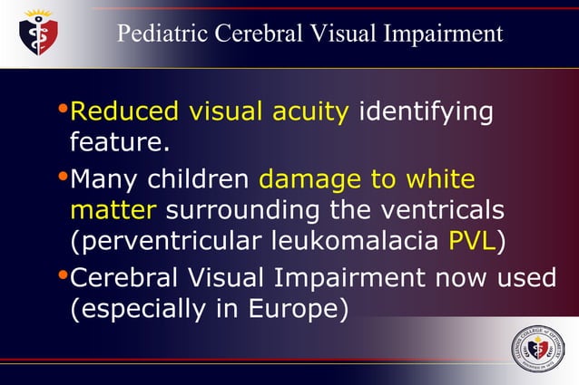 American Conference on Pediatric Cerebral Visual Impairment | PDF | Eye ...