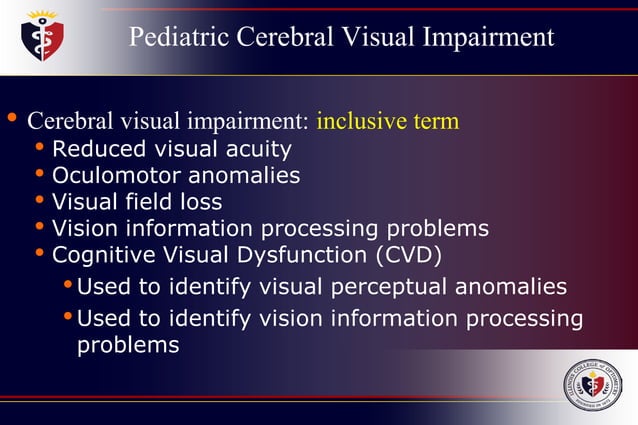 American Conference on Pediatric Cerebral Visual Impairment | PDF | Eye ...