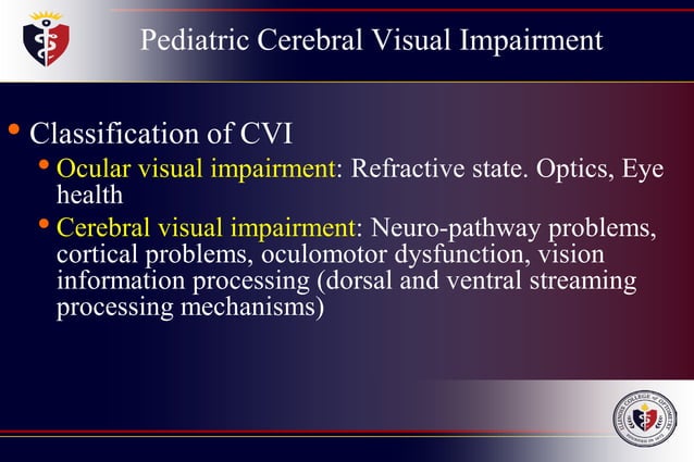 American Conference on Pediatric Cerebral Visual Impairment | PDF | Eye ...