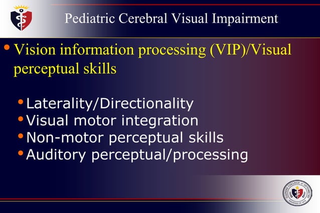 American Conference on Pediatric Cerebral Visual Impairment | PDF | Eye ...