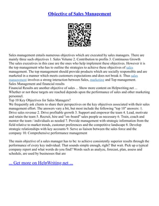 Main Objectives Of Financial Management | PDF