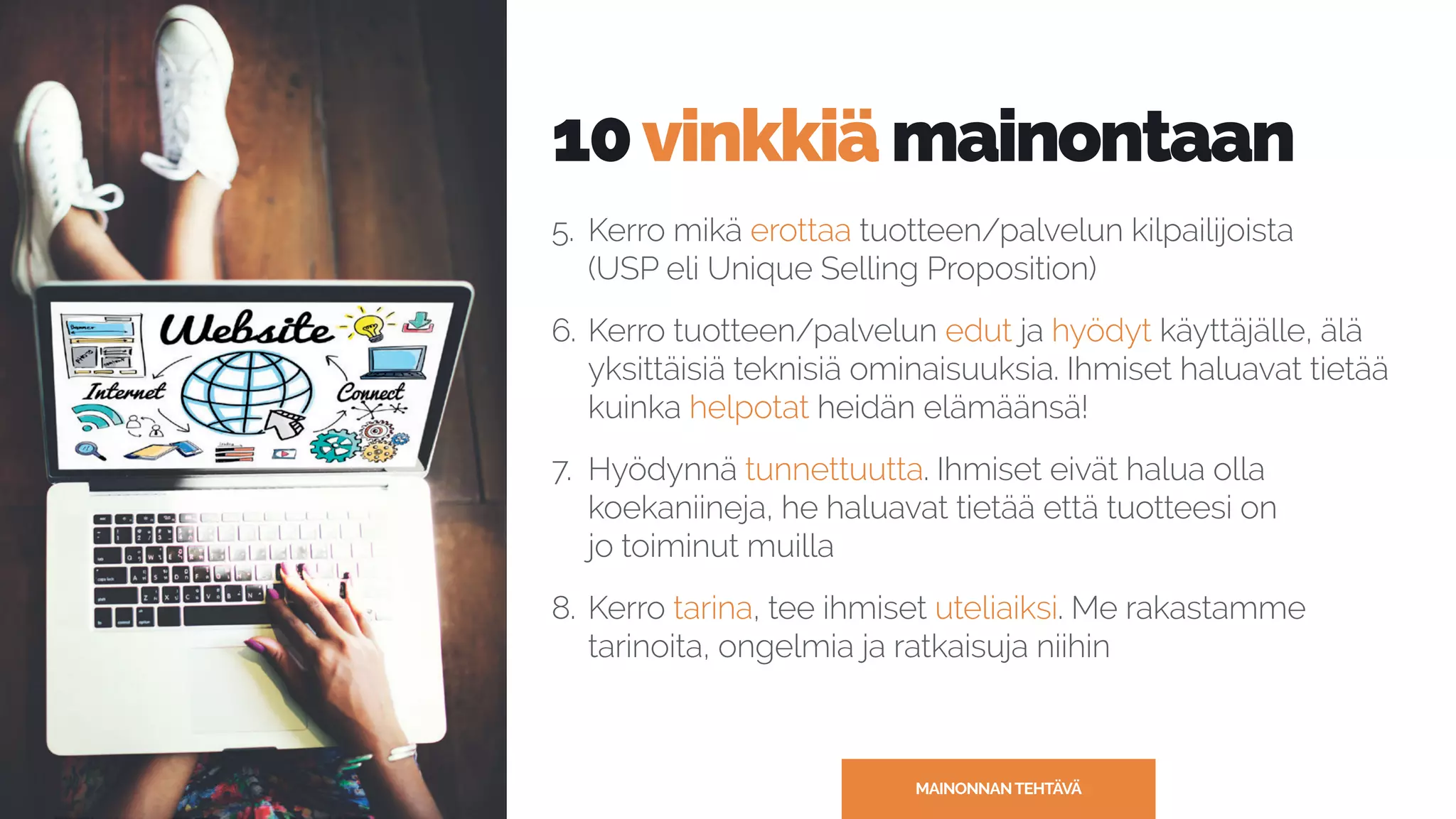 Mainonta ja taidokkaan visuaalisen suunnittelun merkitys | PPT