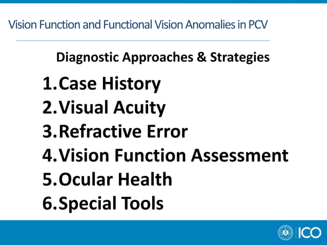 Diagnosis and Therapeutic Intervention of Vision Function and ...