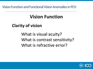 Diagnosis and Therapeutic Intervention of Vision Function and ...
