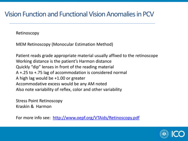 Diagnosis and Therapeutic Intervention of Vision Function and ...