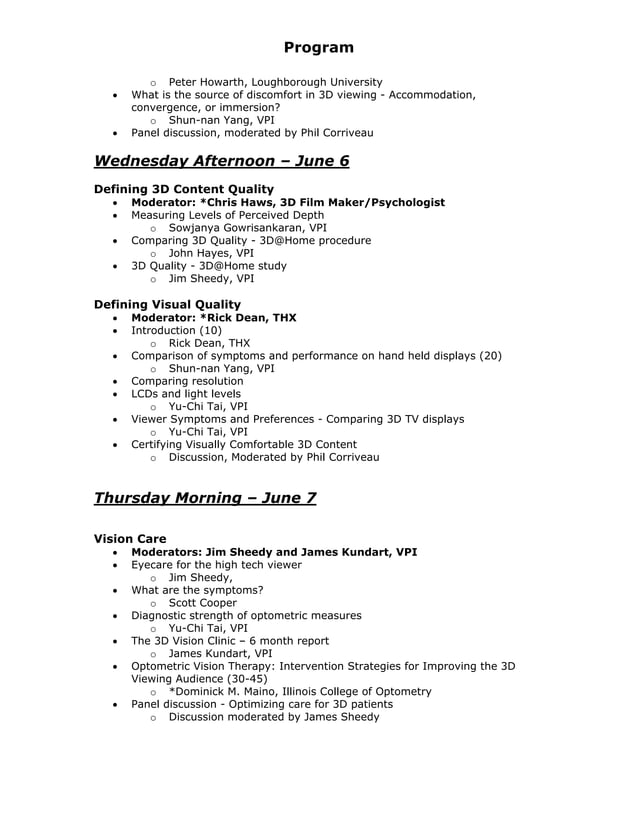 Vision Performance Institute, Where Science Meets the Clinician: The ...