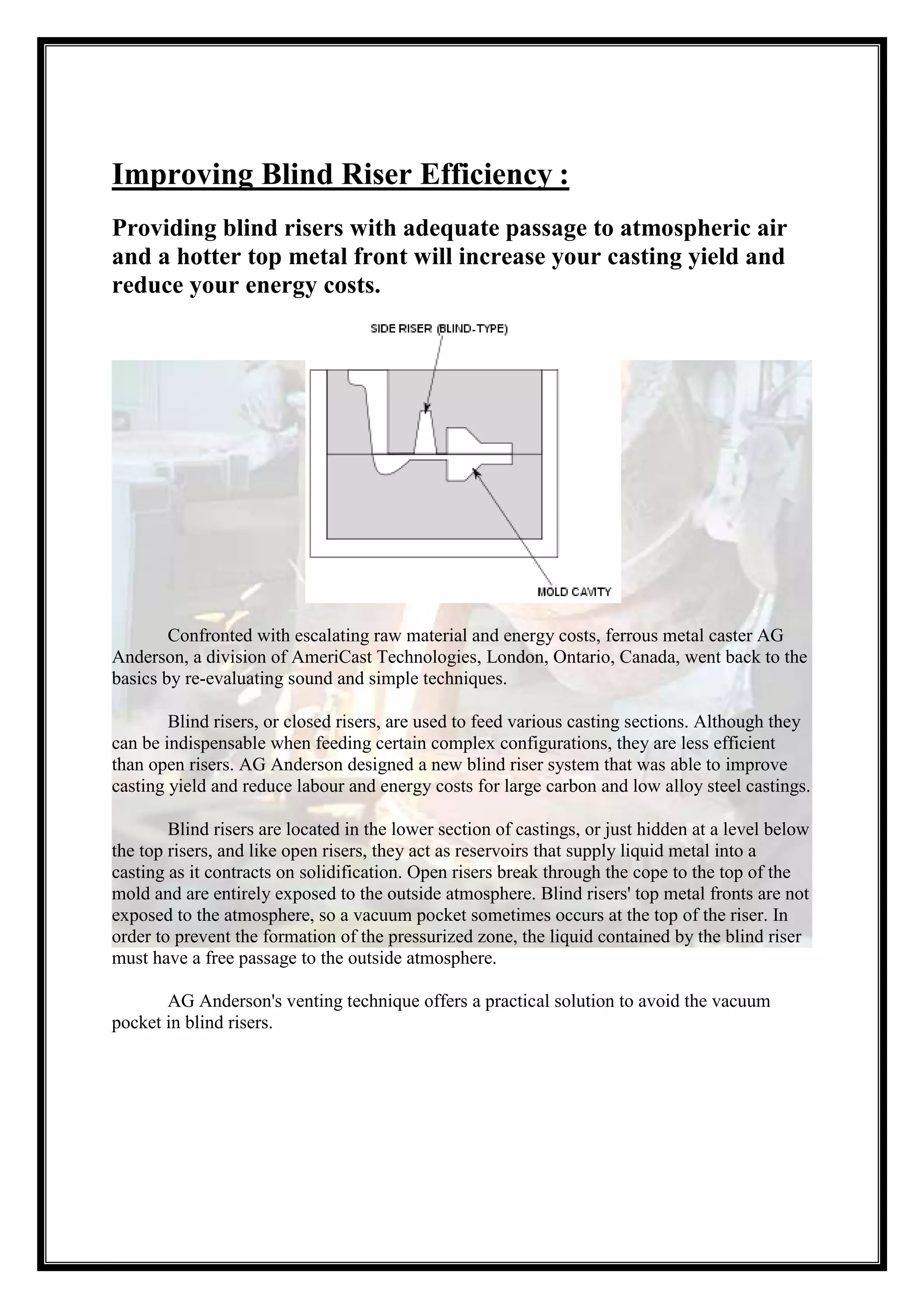 Foundry - Blind Risers | DOCX