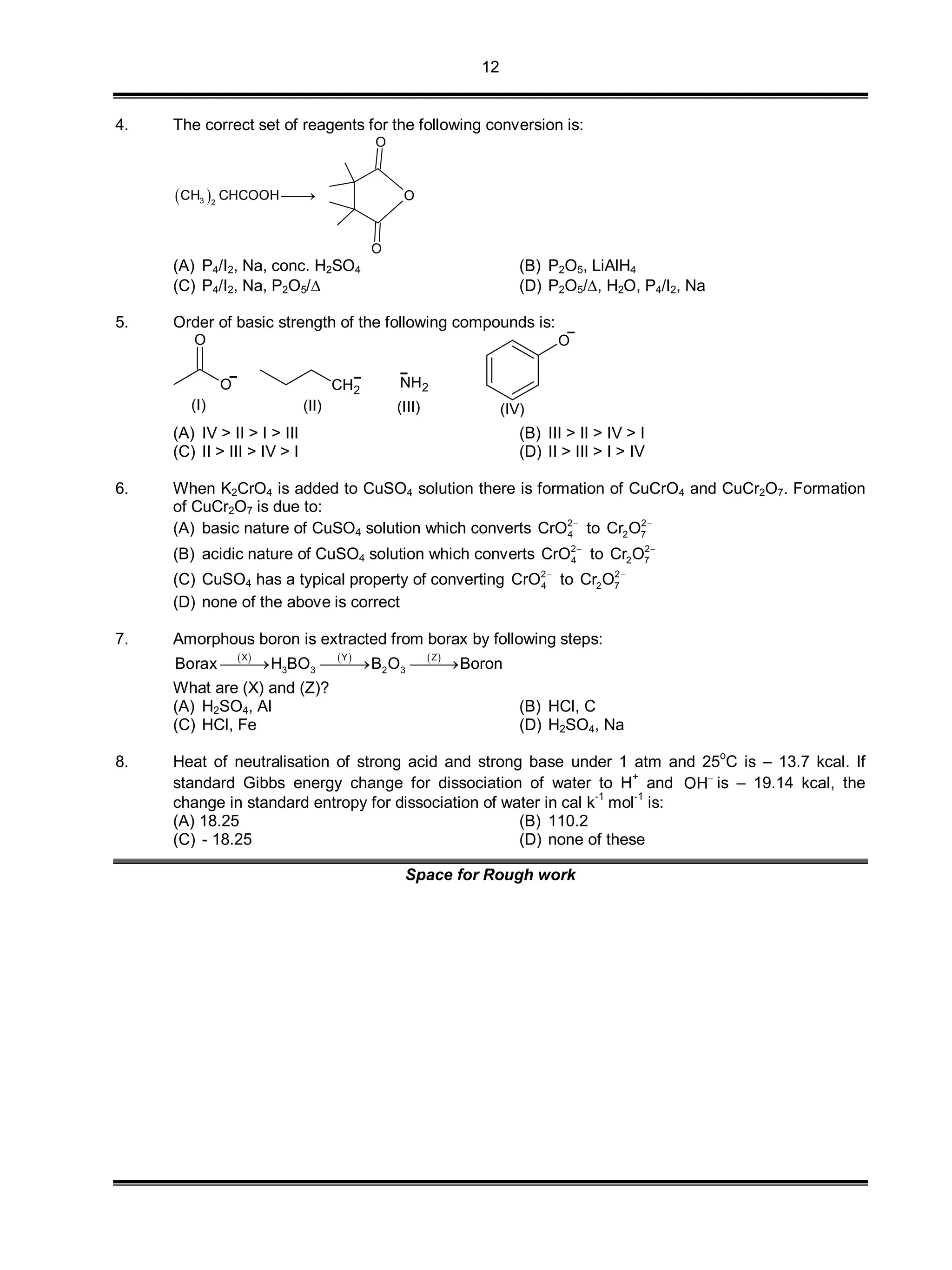 IIT- JEE Main 2016 Sample Paper-2 | PDF