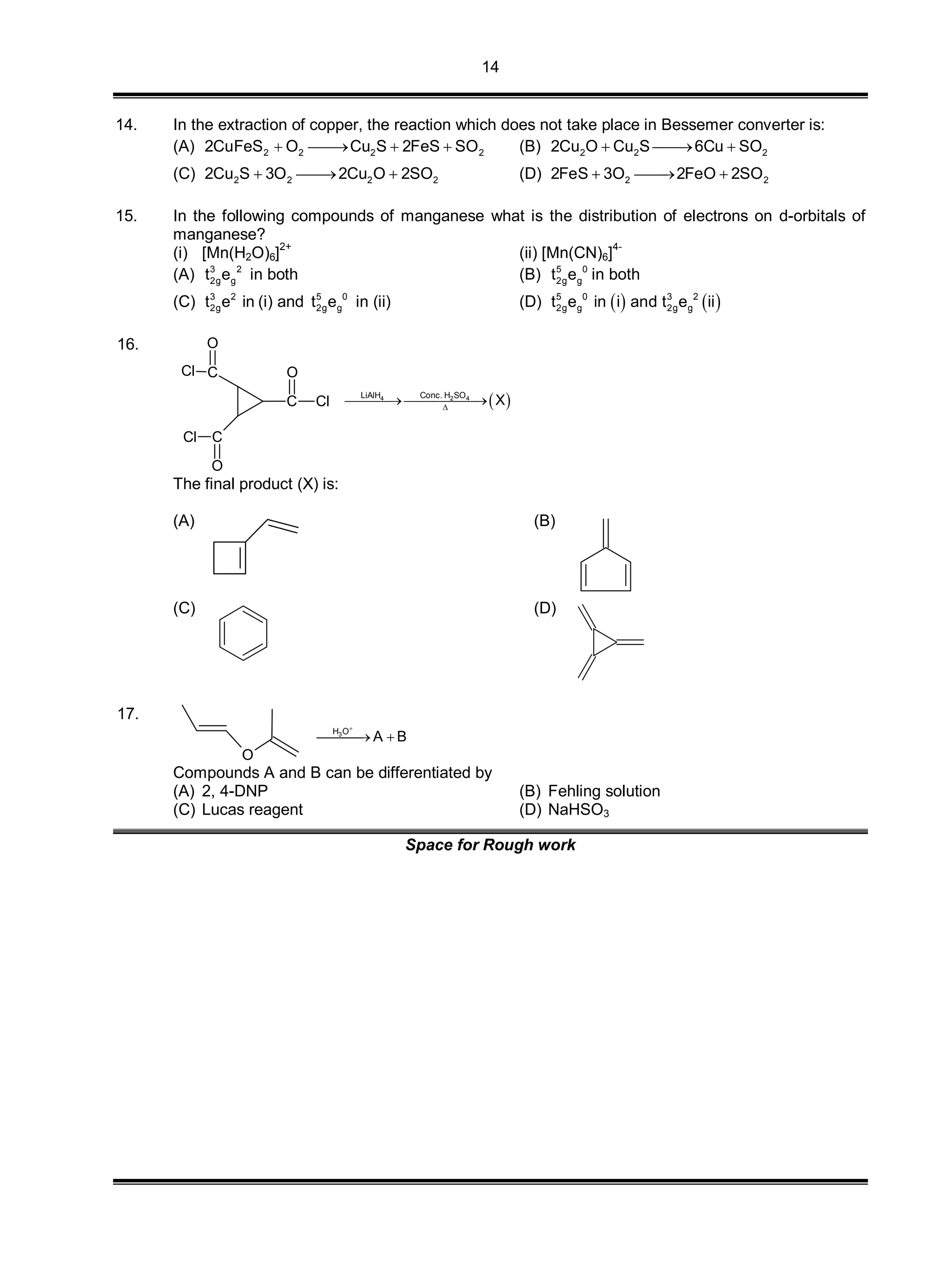 IIT- JEE Main 2016 Sample Paper-2 | PDF