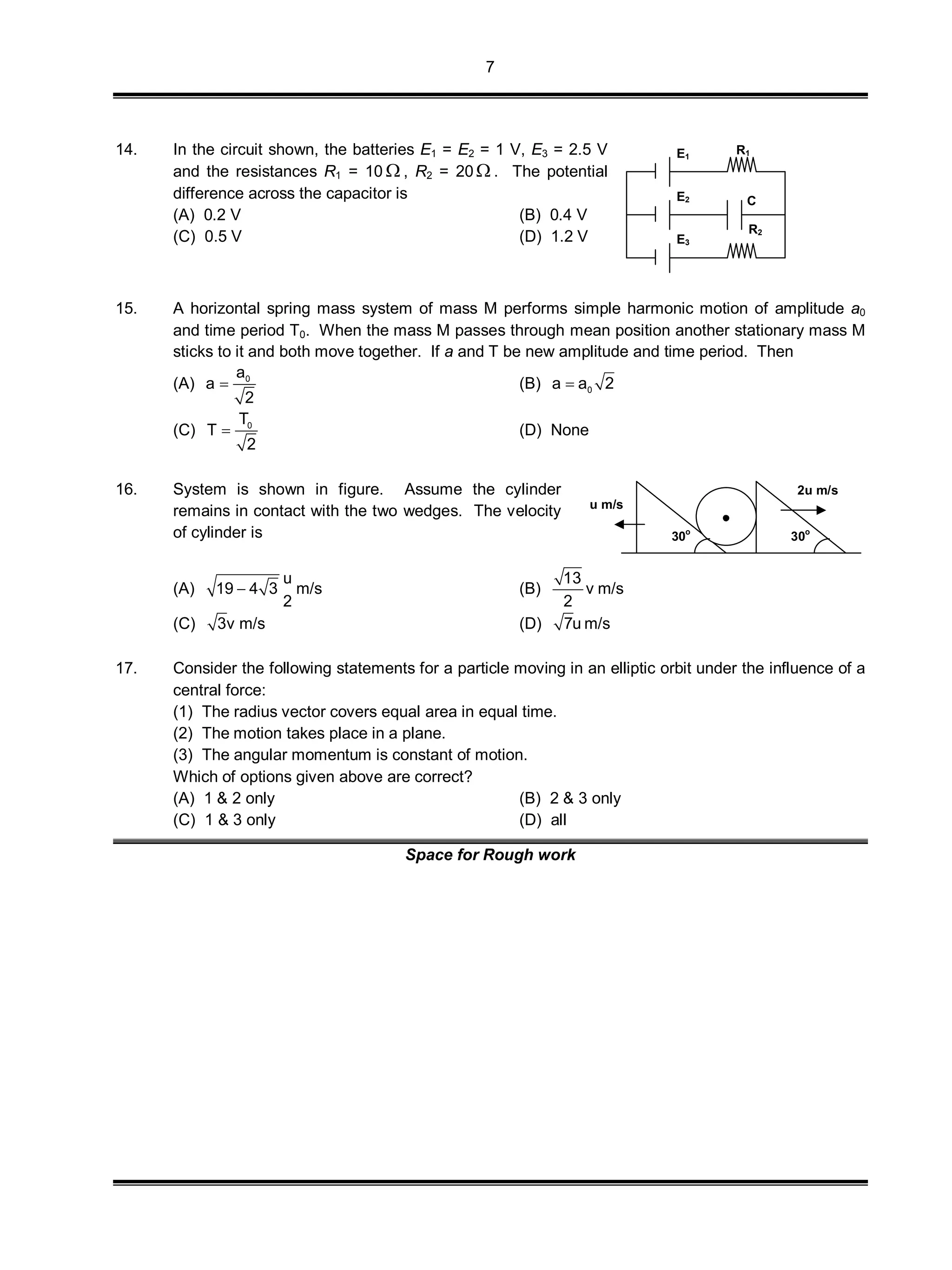 IIT- JEE Main 2016 Sample Paper-2 | PDF